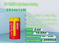 China 3.6V D Non-rechargeable Primary Cell Li-socl2 14000mAh High Power Type ER34615M Digital Tachographs Battery Battery for sale