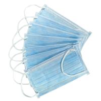 China 17.5*9.5cm  3 Ply Non Woven Face Mask  For Dust Free Workshop / Food Industry for sale