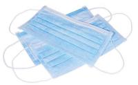 China Earloop Style 3 Ply Non Woven Face Mask  , Disposable Blue Mask Anti Virus for sale