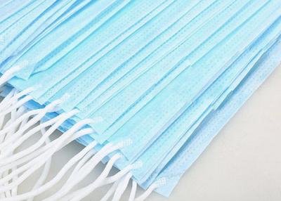 China Adult 3 Ply Non Woven Face Mask  High Filtration Capacity For Air Pollution for sale