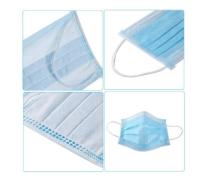 China Easy Breathing 3 Ply Disposable Face Mask  High BFE Soft Comfortable FDA CE for sale