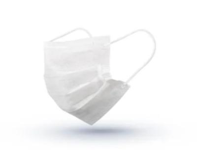 China Ear Wearing 3 Ply Disposable Face Mask Anti Bacterial Low Breathing Resistance for sale
