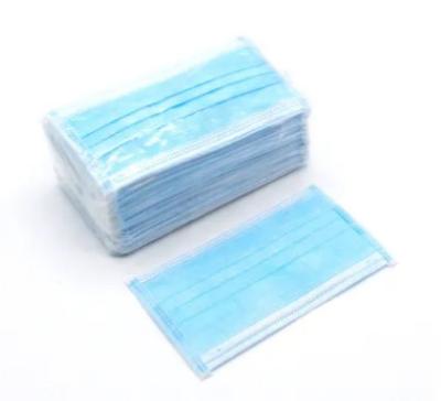 China Breathable 3 Ply Disposable Face Mask Health Protective  With Elastic Earloop for sale