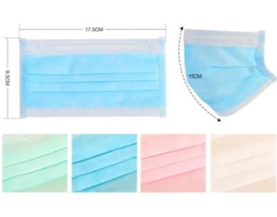 China Skin Friendly Disposable Non Woven Face Mask , Disposable Nose Mask Comfortable for sale