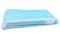 China High  Dust  Removing Rate 3 Layer Face Mask , Non Woven Fabric Mask Elastic Closure for sale