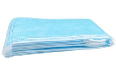 China High  Dust  Removing Rate 3 Layer Face Mask , Non Woven Fabric Mask Elastic Closure for sale