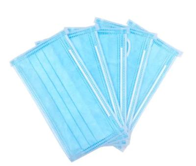 China Soft Breathable 3 Ply Disposable Face Mask High Density Filter Layer Resistance Pollution for sale