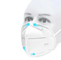 China White  KN95 Dust Mask Smooth Inner Lining Anti Virus​ With Elastic Earloop for sale