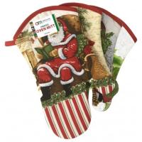 China Colorful  Pot Holder Gloves , Cotton Oven Gloves Good Water Absorbtivity for sale