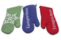 China Custom Colors Pot Holder Gloves , Heat Proof Oven Gloves Flexible Operation for sale