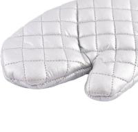 China Anti Scratch Silver Oven Mitts  Non Disposable Heat Transfer Printing for sale