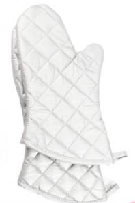 China Cooking  Silver Oven Mitts Cotton Lining  High Temperature Protection for sale