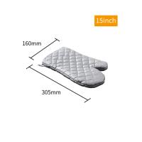 China Baking Microwave Cotton Silver Oven Gloves Fireproof for sale