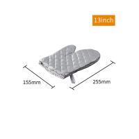 China Baking Microwave Cotton Silver Oven Gloves Fireproof for sale
