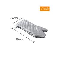 China Baking Microwave Cotton Silver Oven Gloves Fireproof for sale