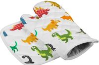 China Kitchen Cooking Baking BBQ Cartoon Oven Gloves Heat Resistant for sale