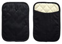 China Terry Cloth Lining Cotton Non Slip Silicone Strip Pot Holders With Pocket for sale