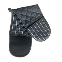 China Cooking Heat Insulated Gloves Pad Double Head Connected Long Quilted for sale