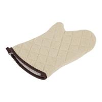 China 100% Cotton Thicken Oven Towel Gloves White 17 Inch For Kitchen for sale