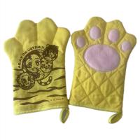China New Design Cartoon Tiger Paw Cotton Oven Gloves Heat Resistant For Baking for sale