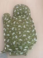 China DIY OEM Cooking Microwave Oven Mitts And Pot Holders Sets Non Slip 3D Printed for sale