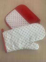 China High Temp Resistant Terry Cloth Oven Mitts and Pot Holders with Pocket Sets For Kitchen for sale
