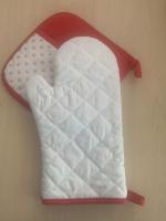 China Heat Resistant Quilted Pot Holder and Oven Mitts 100% Organic Cotton Kitchen for sale