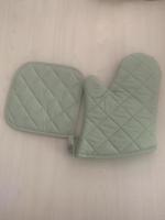 China New Design Coating Oven Mitts Heat Resistant Potholder Cotton Gloves for sale