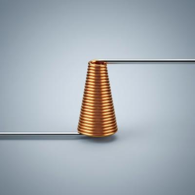 China Air Core Conical Inductor 1000nH 25MHz - 40GHz RF Choke Inductor for sale