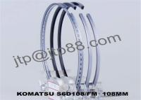 China Chrome Plated Komatsu Spare Parts S6D155 Piston Ring Set 6128-31-2060 6128-31-2070 for sale