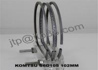 China Steel Engine Piston Rings for Komatsu Excavator S6D102 Size 2.88 + 2.37 + 4.0mm for sale
