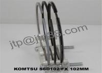 China Steel Engine Piston Rings for Komatsu Excavator S6D102 Size 2.88 + 2.37 + 4.0mm for sale
