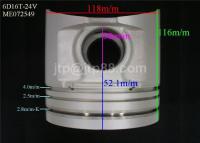 China Mitsubishi Engine Parts 6D16T Diesel Engine Parts Piston ME072549 for sale