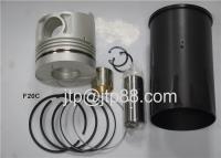 China HINO ENGINE F20C Cylinder Liner Kit / Steel Cylinder Sleeve Overhaul Kit With Combustion Chamber 70mm / 72mm / 76mm for sale
