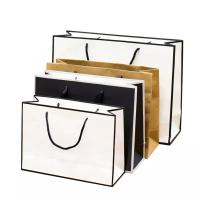 China High End Luxury Gift Bags Embossing With Custom Logo Printed for sale