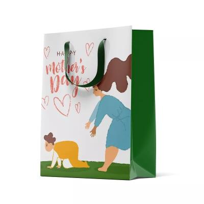 China Custom Printed Luxury Paper Cookie Bags 350gsm 450gsm Shoe Gift Bag with Logo for sale