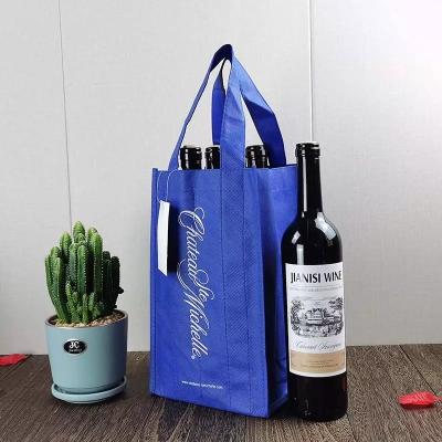 China Custom Double Handle Non Woven Promotional Gift Bags 1000pcs MOQ Eco Friendly for sale