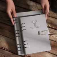 China Leather 14.3cm x 21.5cm Corporate Printed Notebooks A5 custom printed notepads for sale