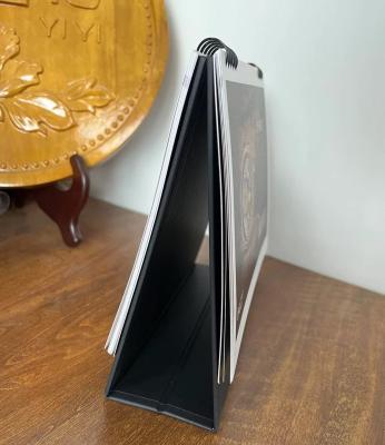 China Custom Spiral Bound Desk Planner Hard Cover Film Lamination 300dpi PDF for sale