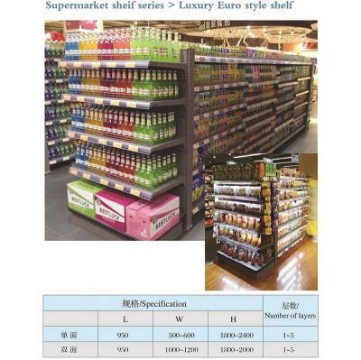 China Heavy Duty Supermarket Shelf Display Multi Layer Double Sided Or Single Sided for sale