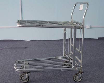China Strong Frame Logistics Trolley Plateform Type Galvanized Finishing for sale