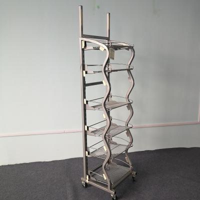 China Beverage Or Wines  Floor Standing Rack Store Display Stand Cutomized Color for sale