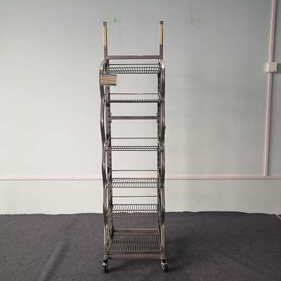 China Metal Coffee Shelf Display Rack 60kg Loading Capacity For Supermarket for sale