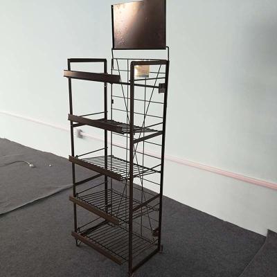 China Custom Supermarket Rack 100-150kg Capacity For Coffee Or Beverages for sale