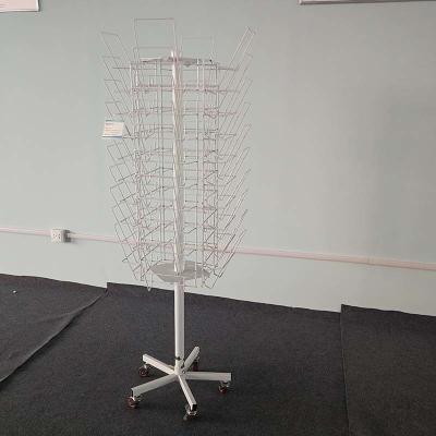 China Magazine Shelf Display Rack , Wire Metal Racks Powder Coated Surface Treatment for sale
