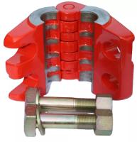 China Single / Double / Three Bolt Oilfield Wellhead Equipment Polished Sucker Rod Clamp for sale