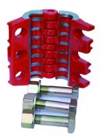 China Single / Double / Three Bolt Oilfield Wellhead Equipment Polished Sucker Rod Clamp for sale