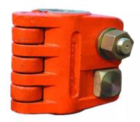 China Single / Double / Three Bolt Oilfield Wellhead Equipment Polished Sucker Rod Clamp for sale