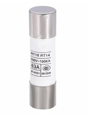 China RT18 RT14 Core 63A Drilling Rig Spare Parts R016 Power Filled Cartridge Cylindrical Fuse for sale
