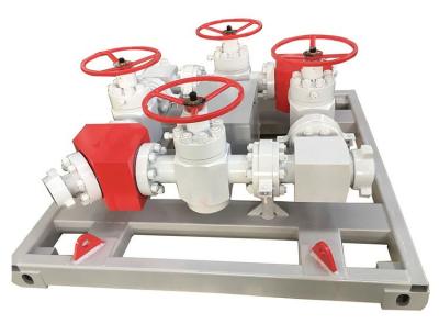 China Oil Well Control Drilling Rig Spare Parts API Skid Mounted Choke Manifold for sale